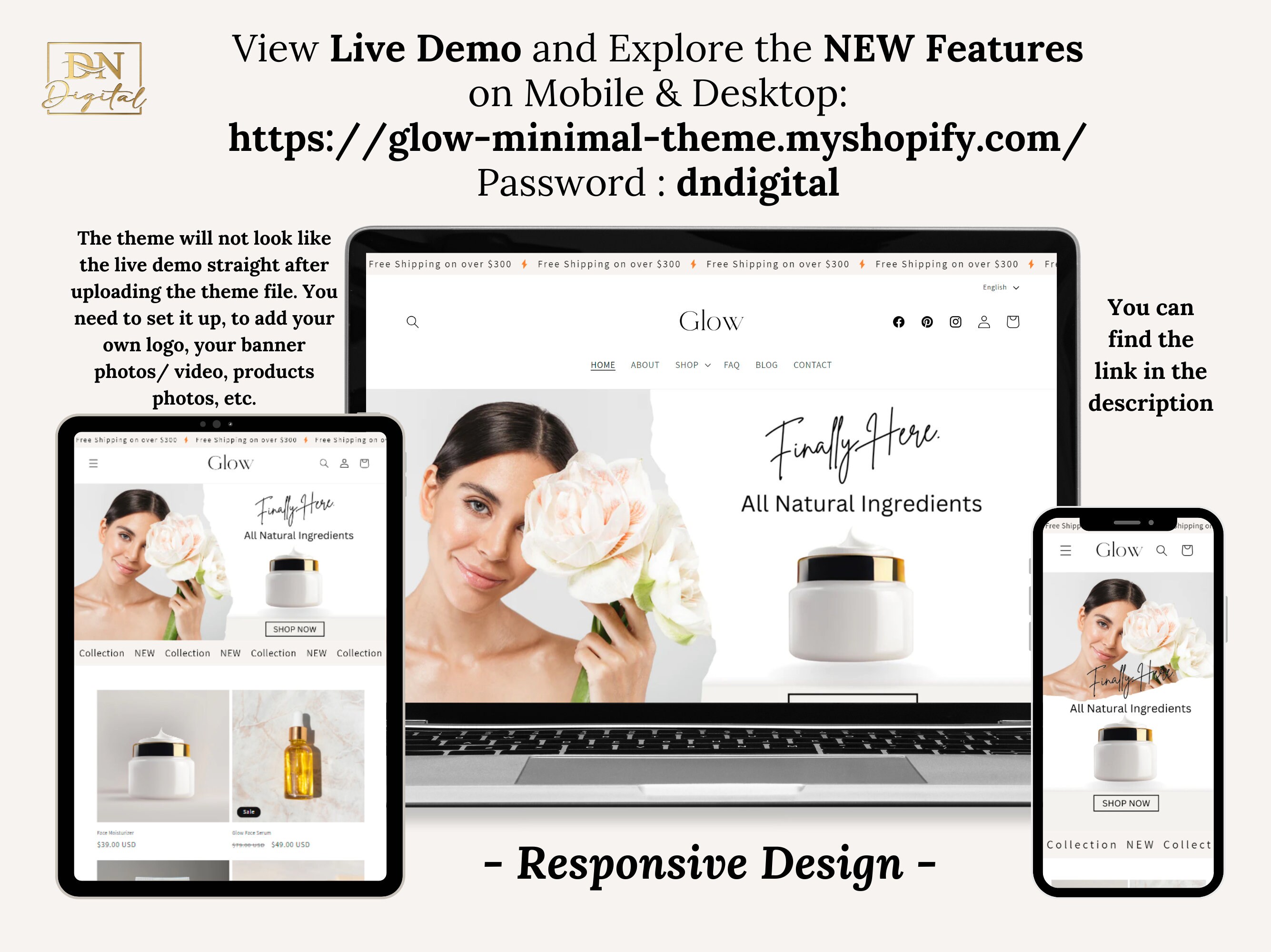 Minimalist Shopify 2.0 Theme Template Elegant Website Template ...