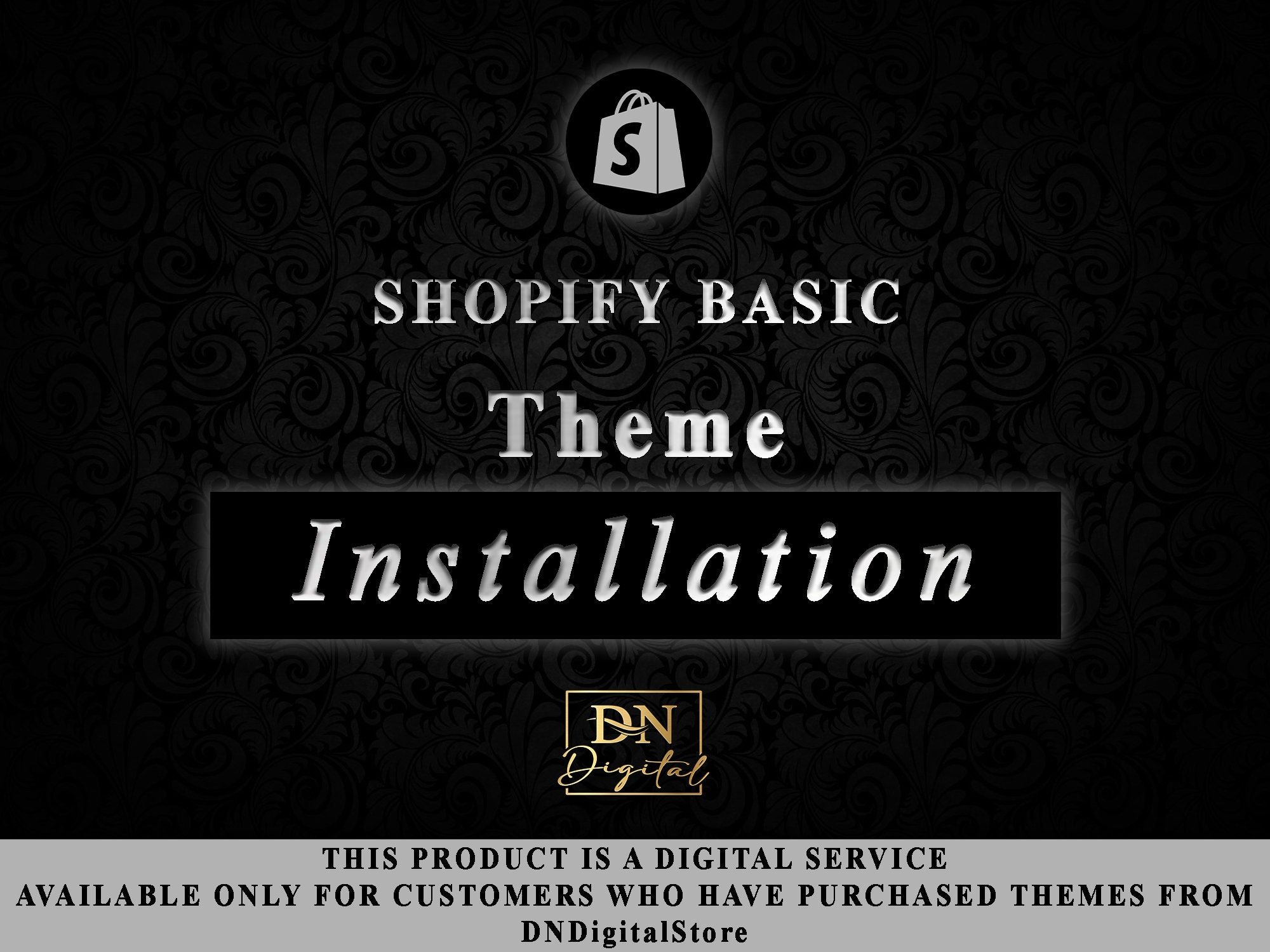 Shopify Basic Theme Installation For Dndigital Shopify Themes Etsy 