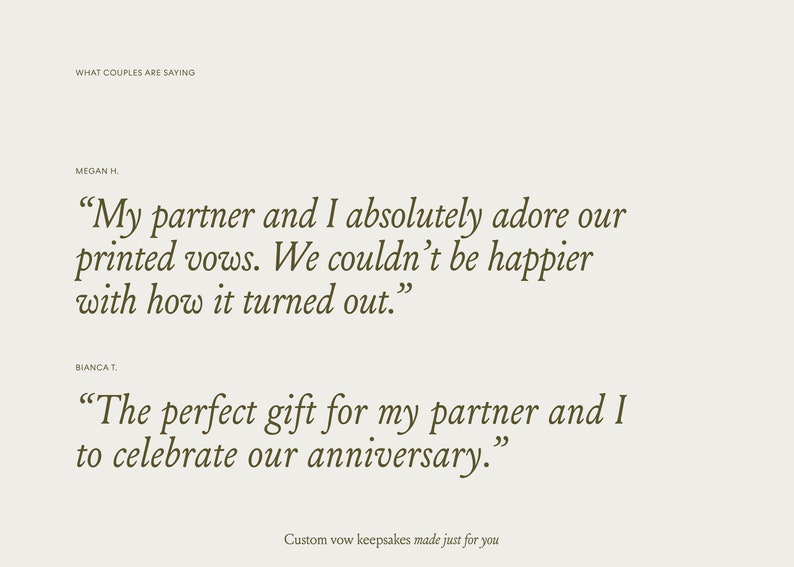 Wedding Vows Print First Anniversary Gift for Couple Vow Print Wedding ...