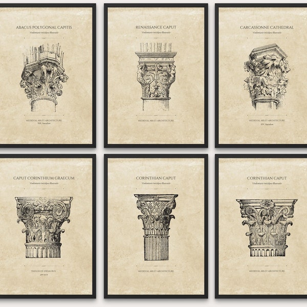 Renaissance Architectural Drawings - Etsy