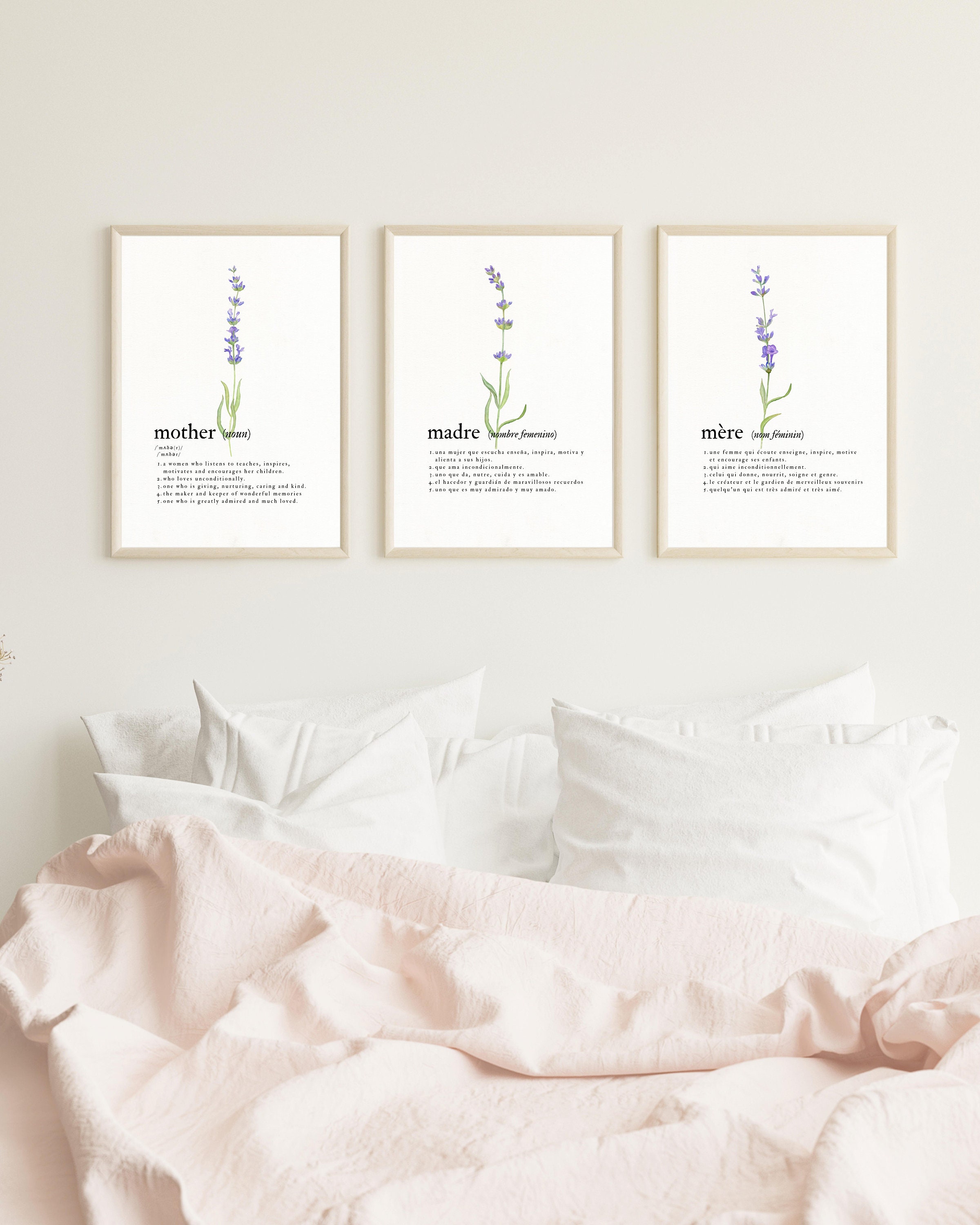 Mother Definition Printable Poster Wall Art Mother Definition Floral ...