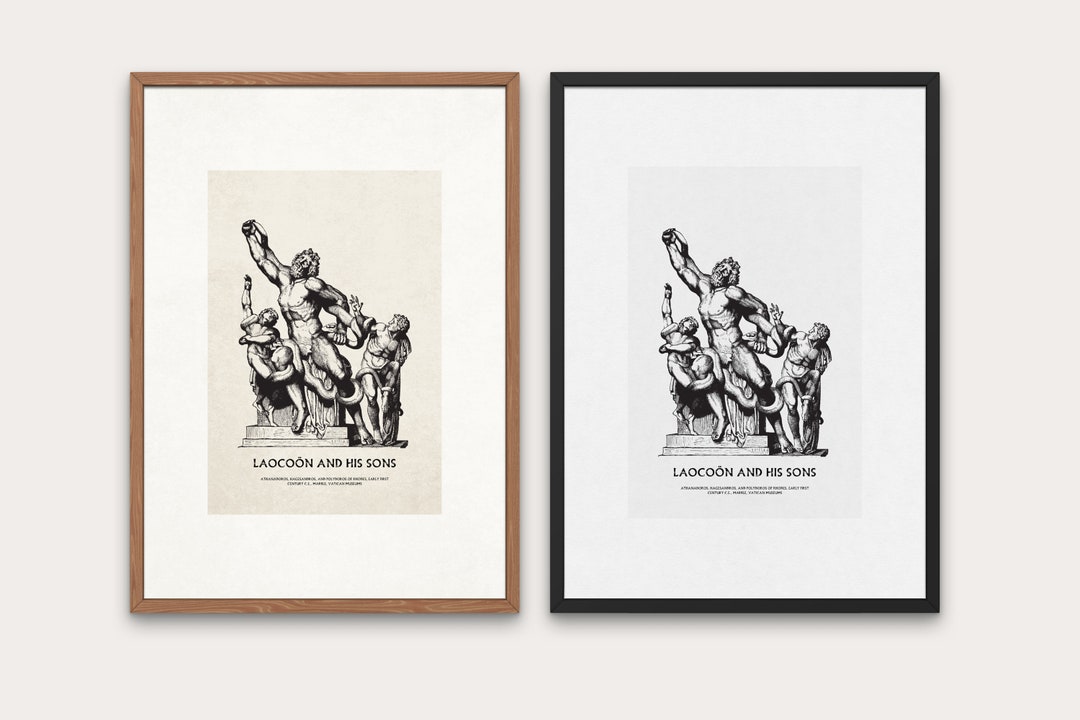 Laocoön and His Sons Poster: Greek Mythology Art (digital Download) - Etsy