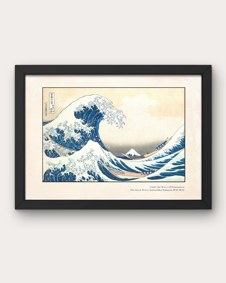Hokusai Wave Print - Japanese Art Poster (digital Download) - Etsy