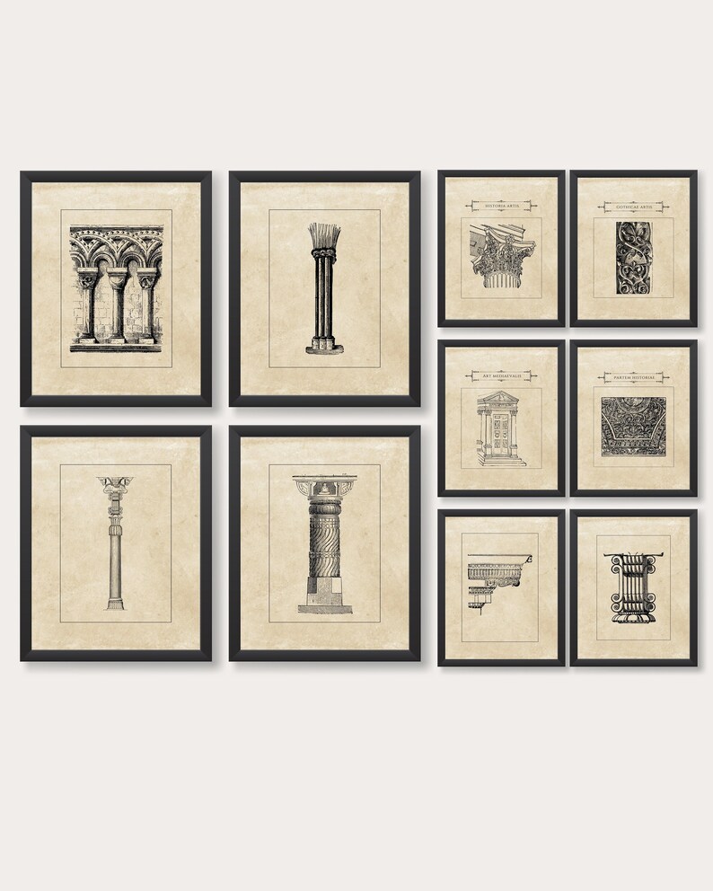 Medieval Ancient Architecture Printable Art | Medieval Wall Art ...