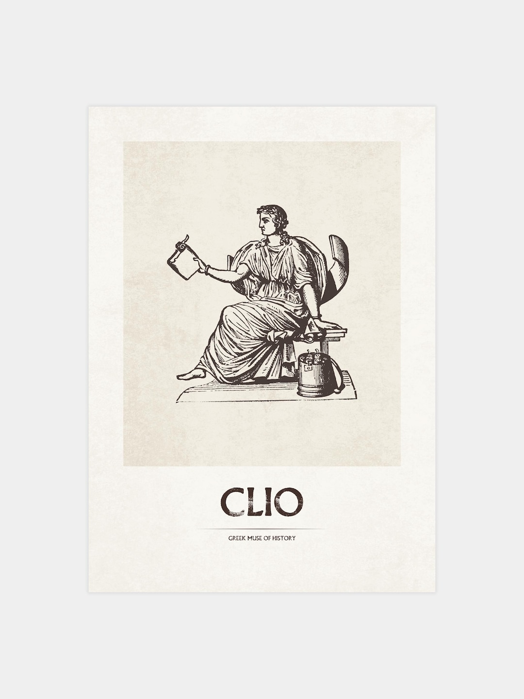 Clio: Muse of History Printable Art | Clio Muse of Greek Mythology ...