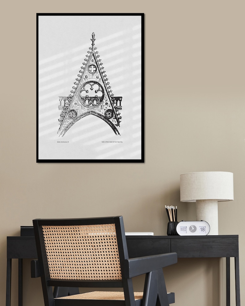 Gothic Architecture Print Set of 6 Architectural Drawing Gothic Art ...