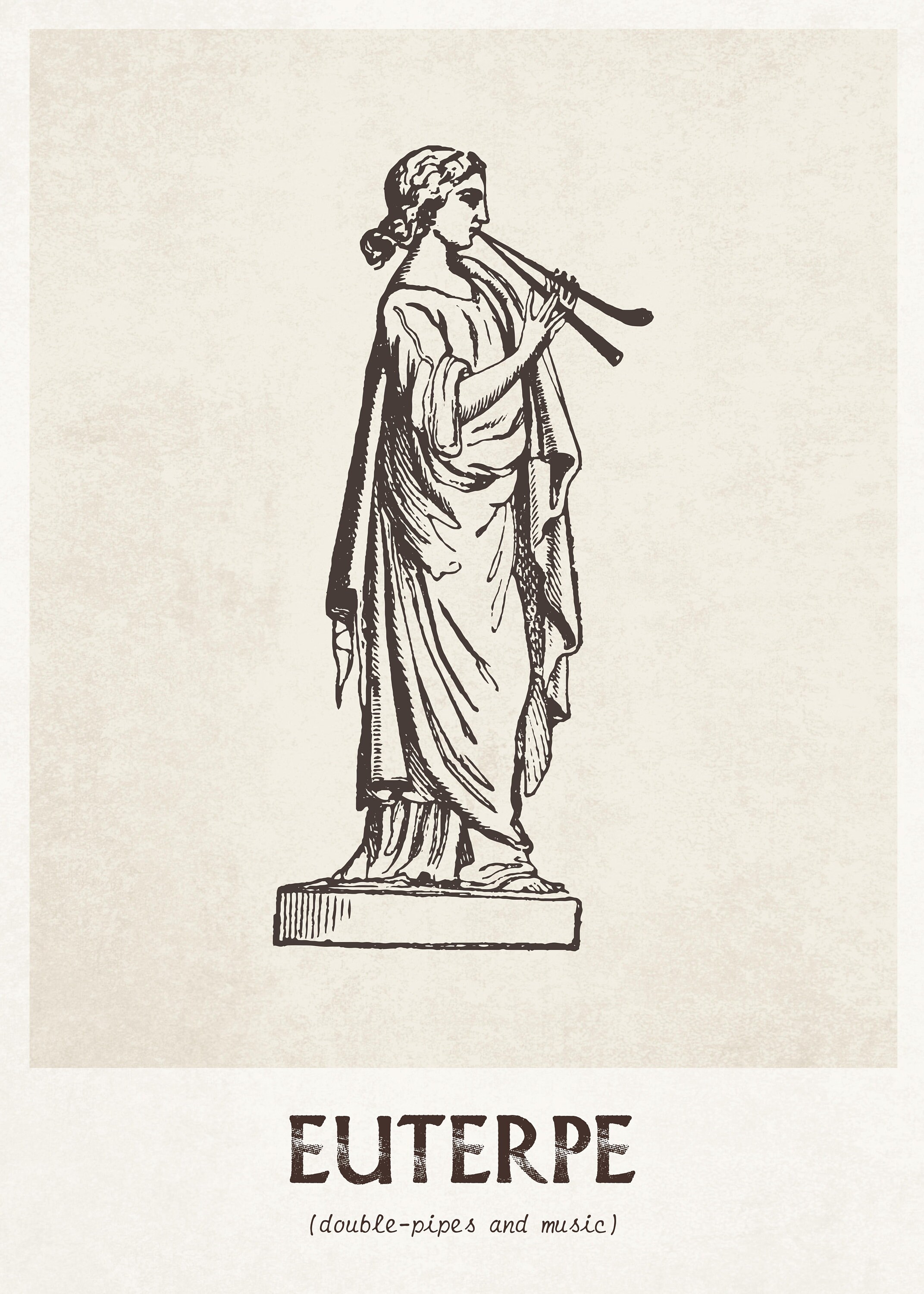 The Nine Muses of Ancient Greek Mythology Greek Muse Printable Poster ...