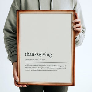 Thanksgiving Definition and Happy Thanksgiving Wall Art| Thanksgiving ...