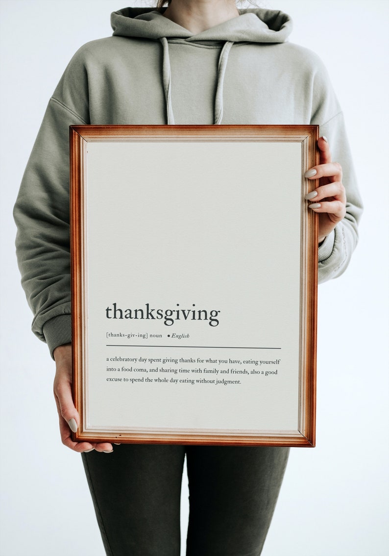 Thanksgiving Definition and Happy Thanksgiving Wall Art| Thanksgiving ...