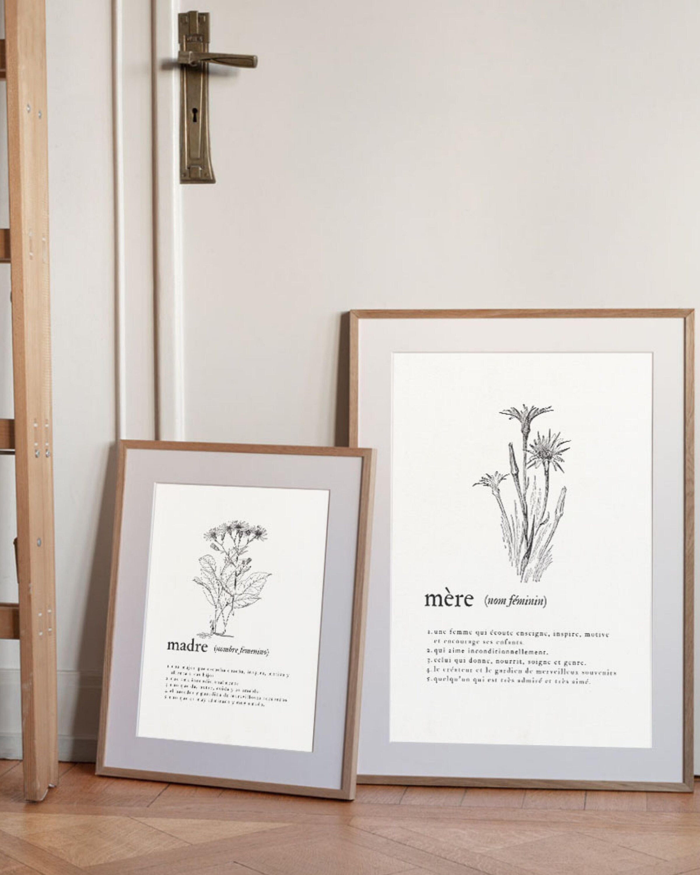 Mother Definition Printable Poster Wall Art Mother Definition Floral ...