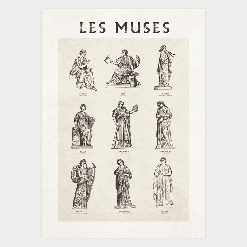 Muses of Greek Mythology - Etsy UK