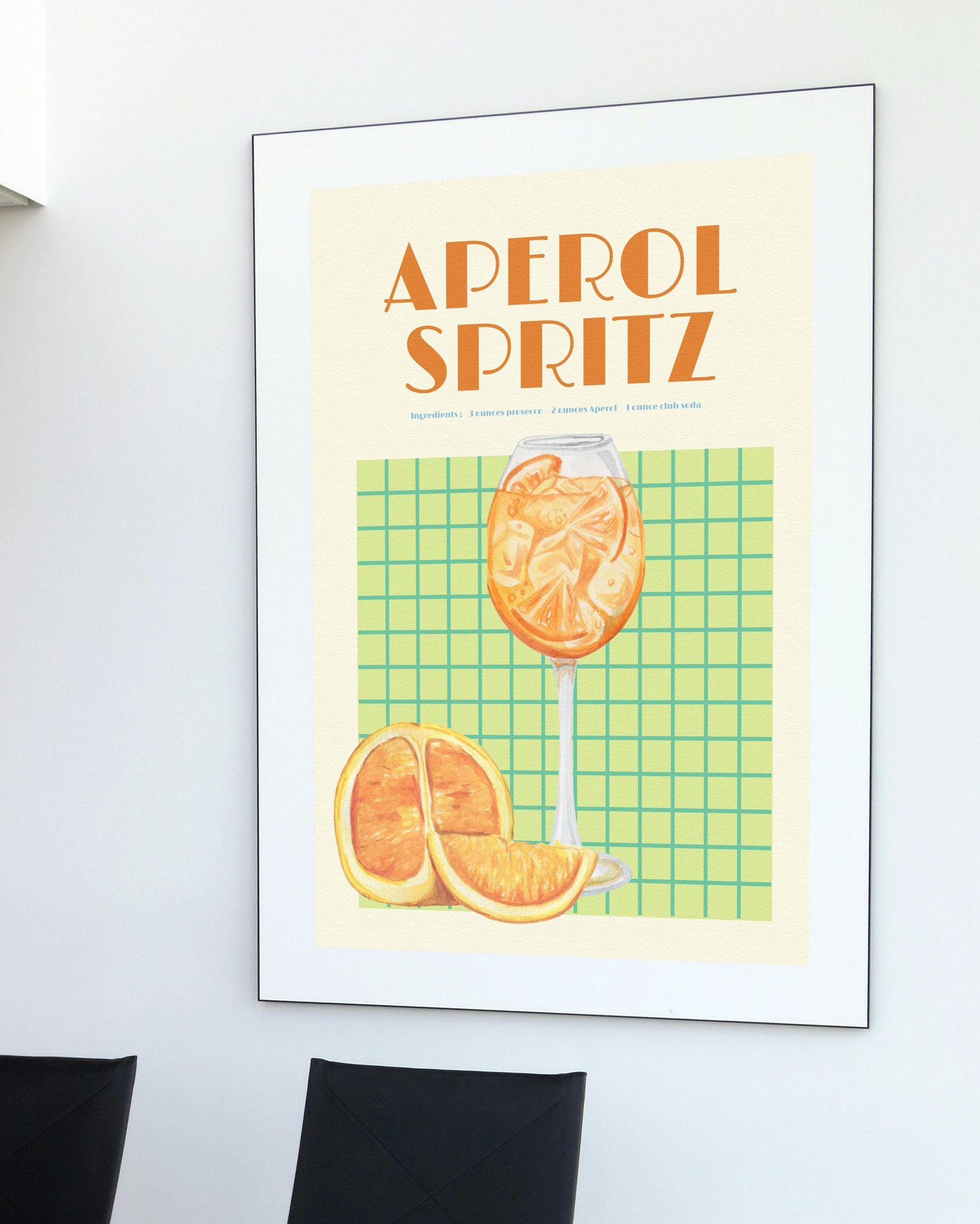 Watercolor Aperol Spritz Bar Cart Art aperol Spritz Printable - Etsy