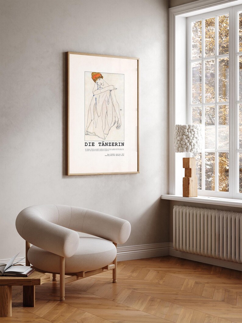 Egon Schiele Die Tanzerin Printable Wall Art Die Tanzerin Poster Egon ...