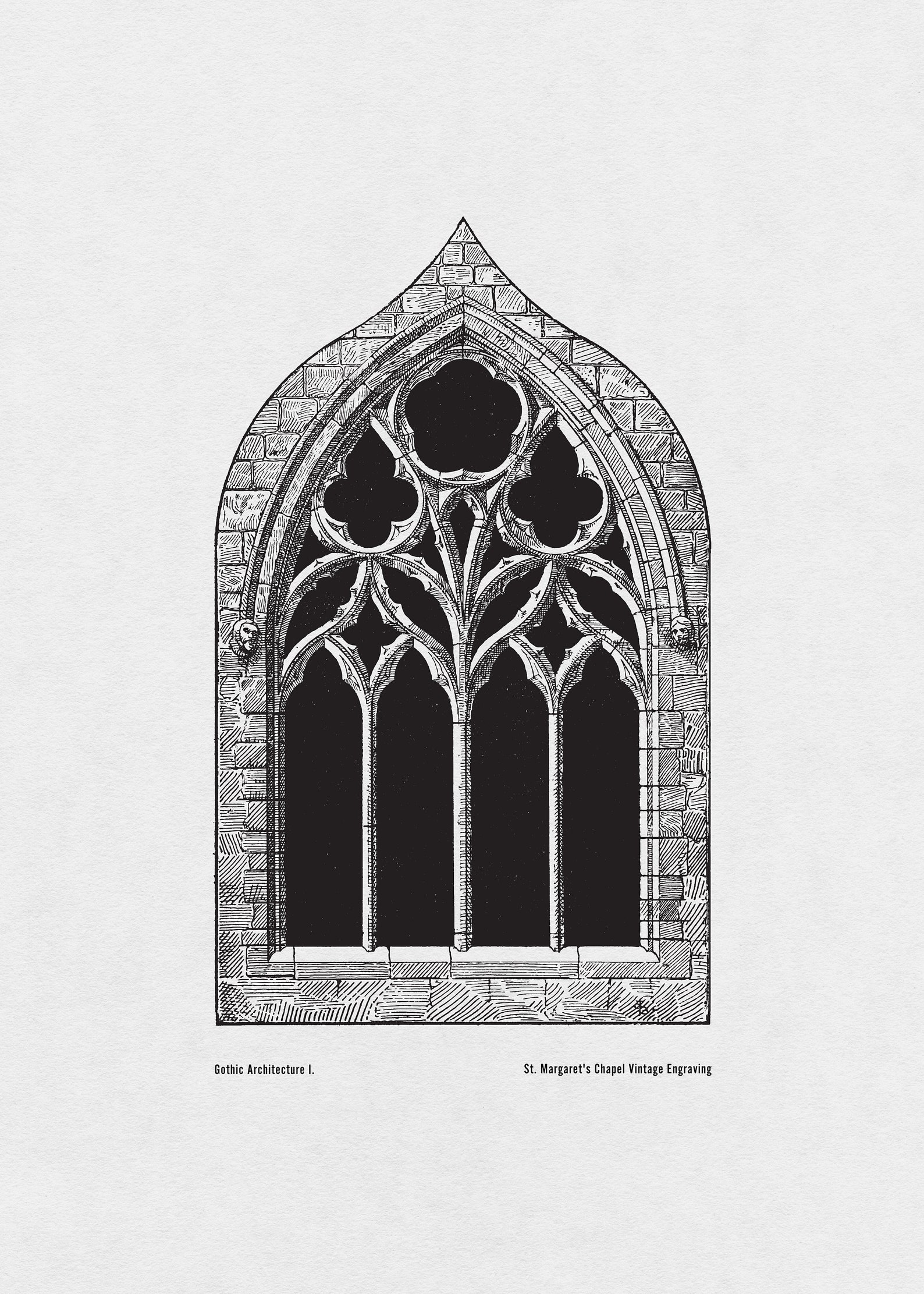 Gothic Architecture Print Set of 6 Architectural Drawing Gothic Art ...