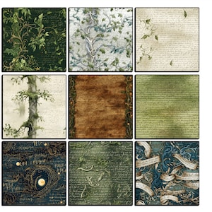 12 Lord of the Rings Elvish Seamless Patterns Instant Download ...