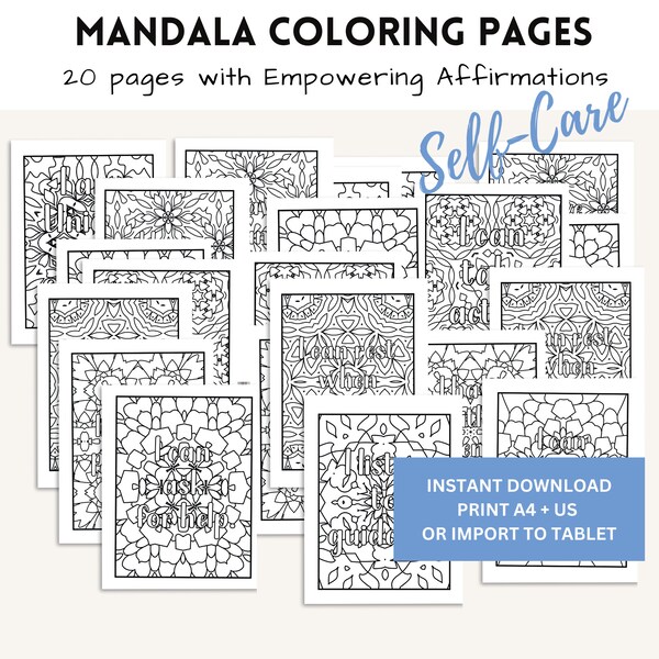 Mantra Coloring Pages - Etsy