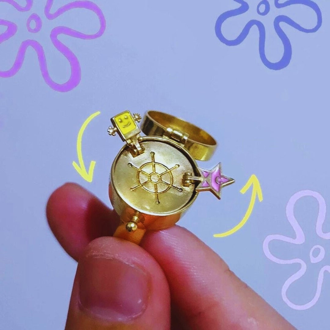 Spongebob Ring Spongebob Patrick Ring Best Friend Forever - Etsy