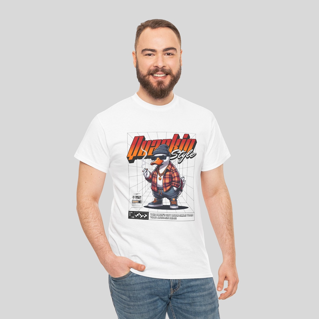 The Cool Duck, Quackin Style, Unisex Heavy Cotton Tee - Etsy