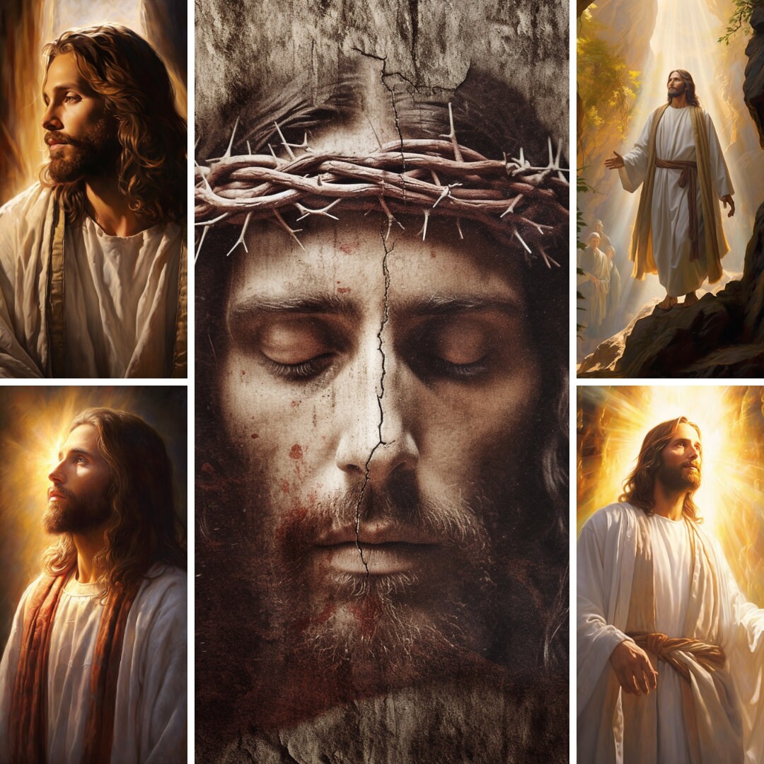 20 Jesus Christ Digital Art, Christian Art, Religious JPG, Sublimation ...