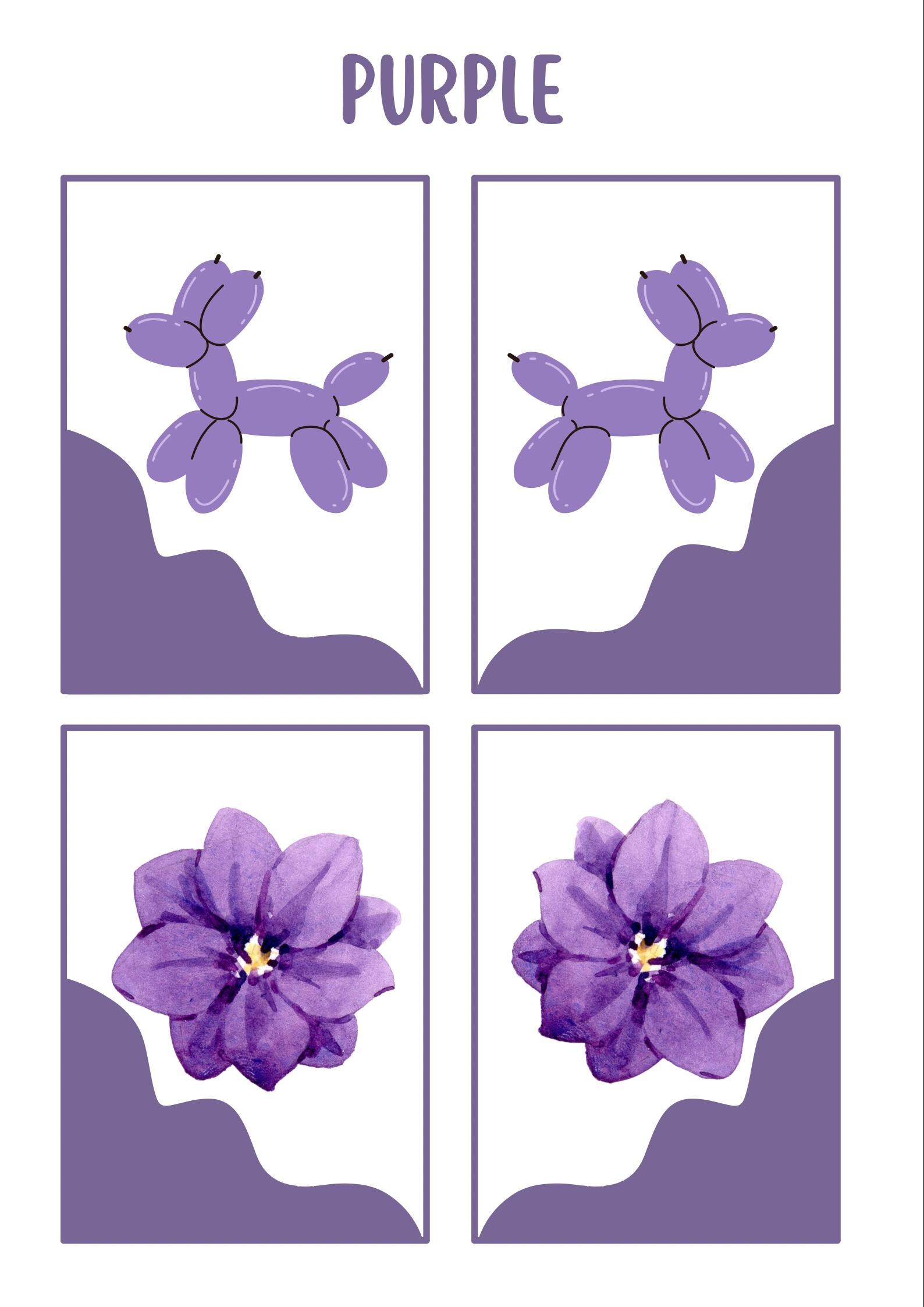 Colour Matching Cards - Etsy