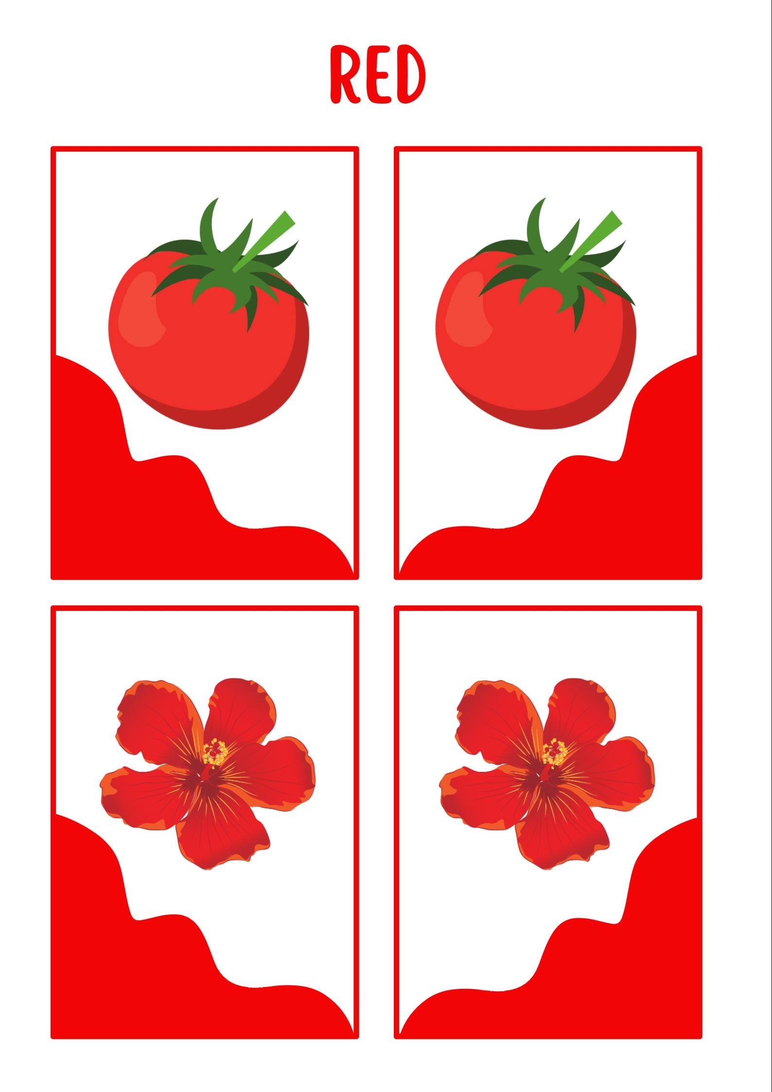 Colour Matching Cards - Etsy