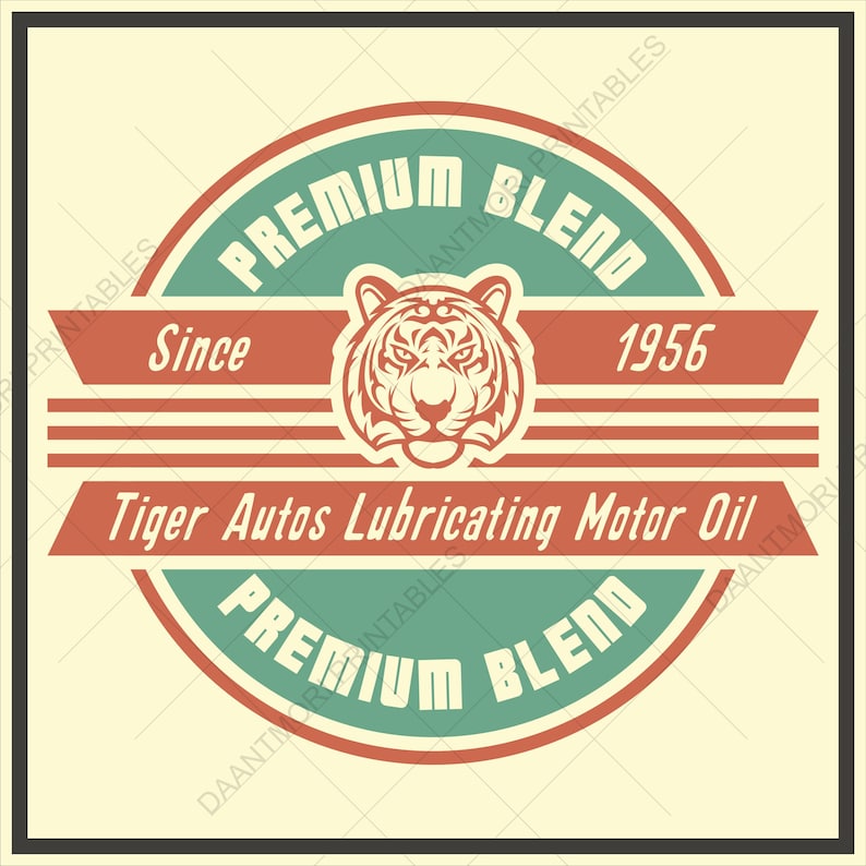 Vintage 50s Gas Station Logos, Retro Oil Labels (digital Download) - Etsy