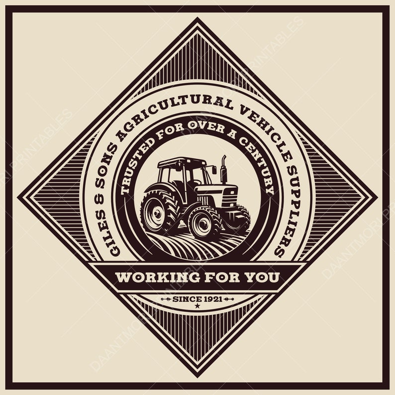 Vintage Farm Logo Bundle: Editable Agriculture Logos (digital Download ...