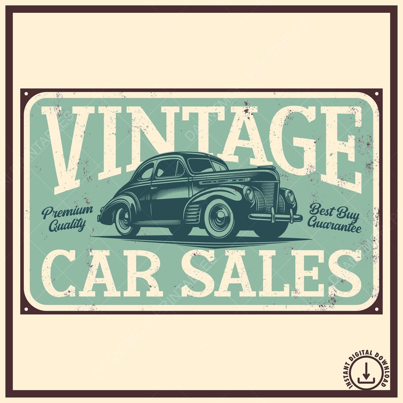 Vintage Transportation Signs, Retro Advertising Signs, Vintage Garage ...