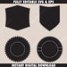 Blank Logo Templates Bundle: DIY Badge & Patch Designs (SVG, EPS ...