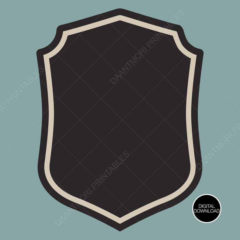 Vintage Shield Badge Logo Bundle, Blank Editable Shield Logo Template ...
