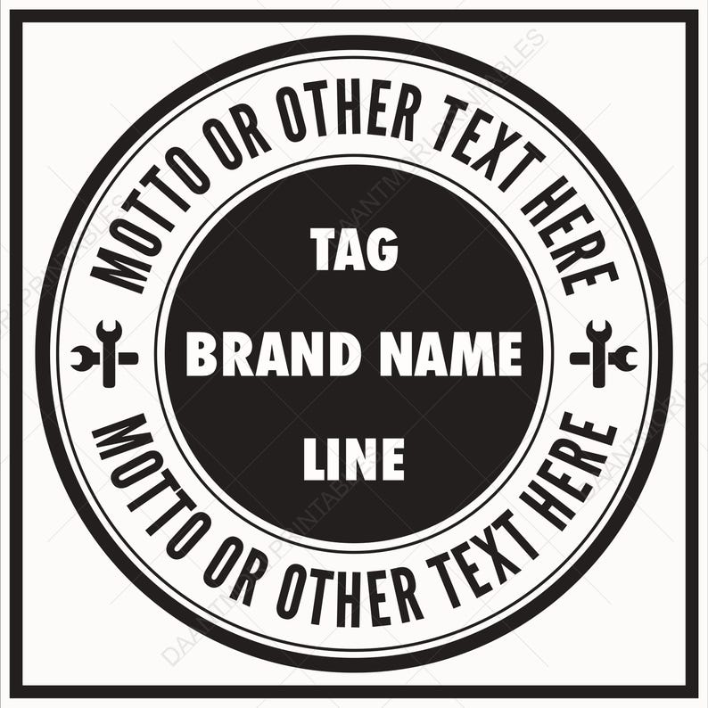 Vintage Round Badge Logo Bundle: Editable Templates (digital Download ...