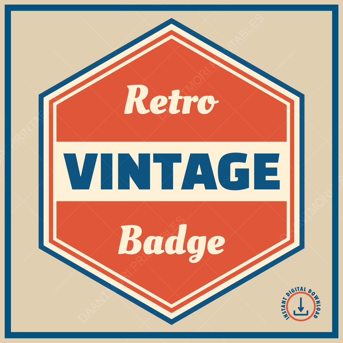 Retro Logo Badge Templates: Editable Vintage Company Logos (SVG, PNG ...