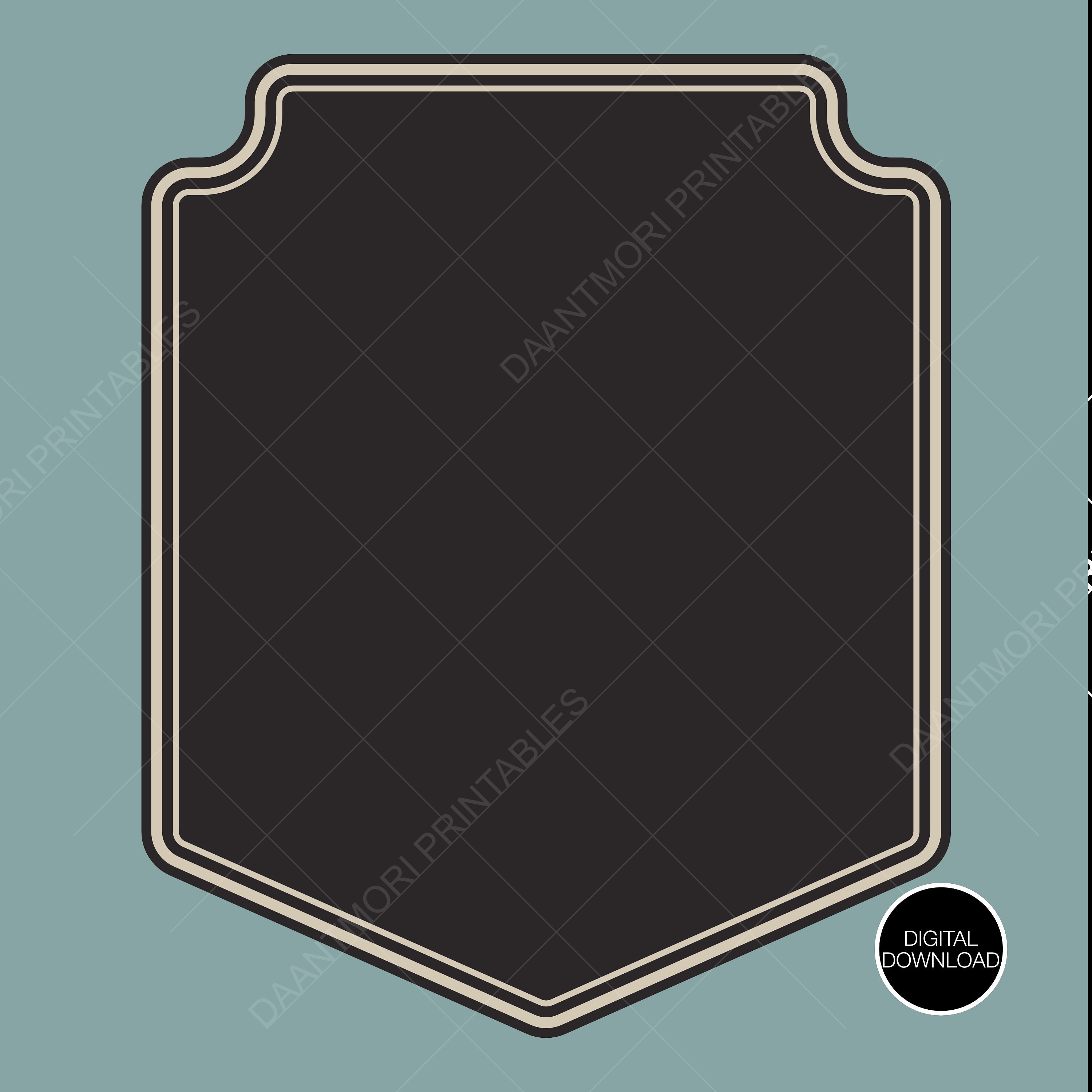 Vintage Shield Badge Logo Bundle, Blank Editable Shield Logo Template ...