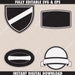Blank Logo Templates Bundle: DIY Badge & Patch Designs (SVG, EPS ...