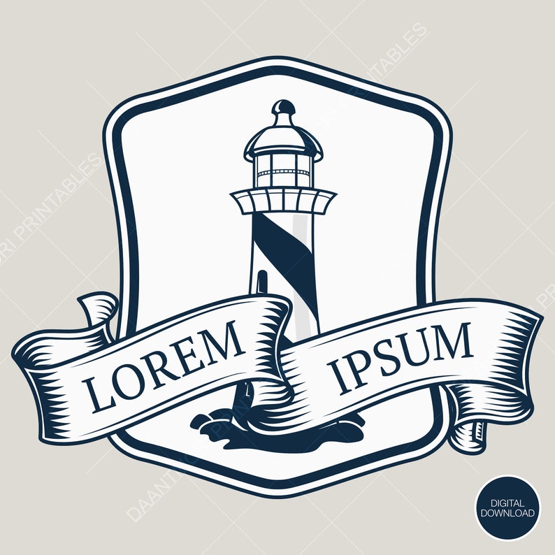 Nautical Logo Templates: Editable Marine SVG Bundle (digital Download ...