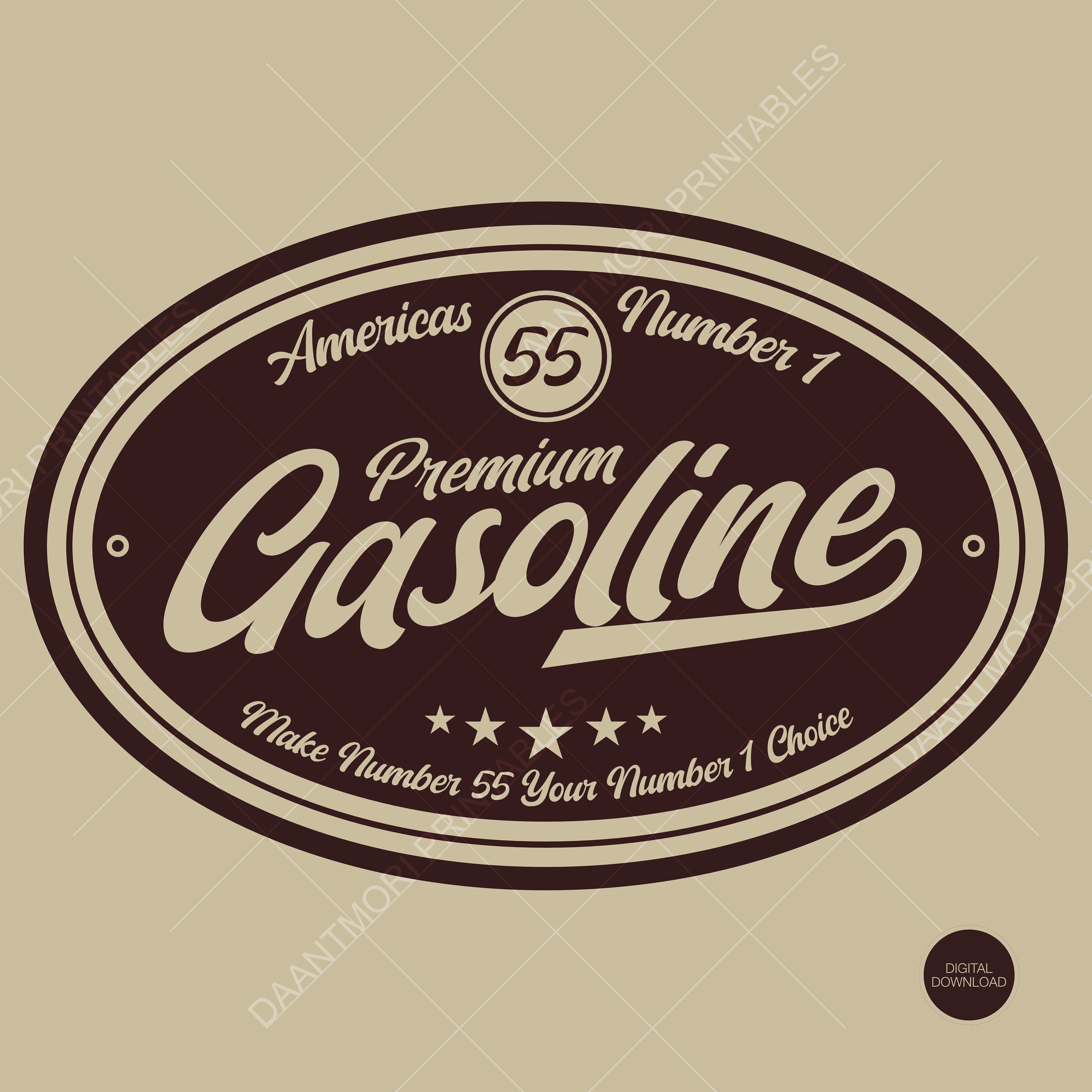 Retro Garage Logo Bundle: 50s Style Designs (digital Download SVG/PNG ...