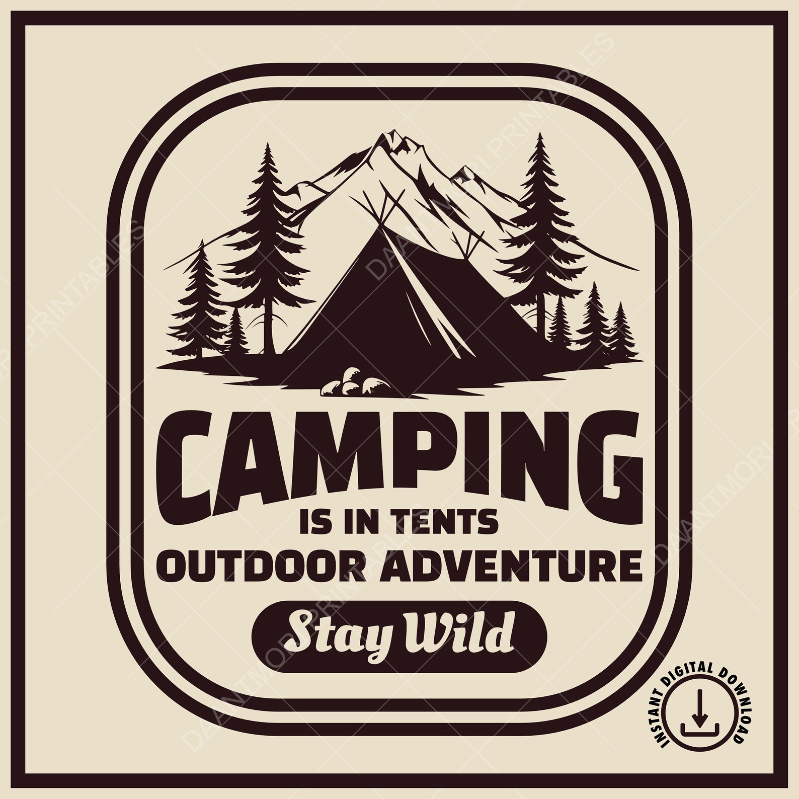 Vintage Camping Logo Bundle, Outdoor Adventure Logo, Camping Badge Logo ...