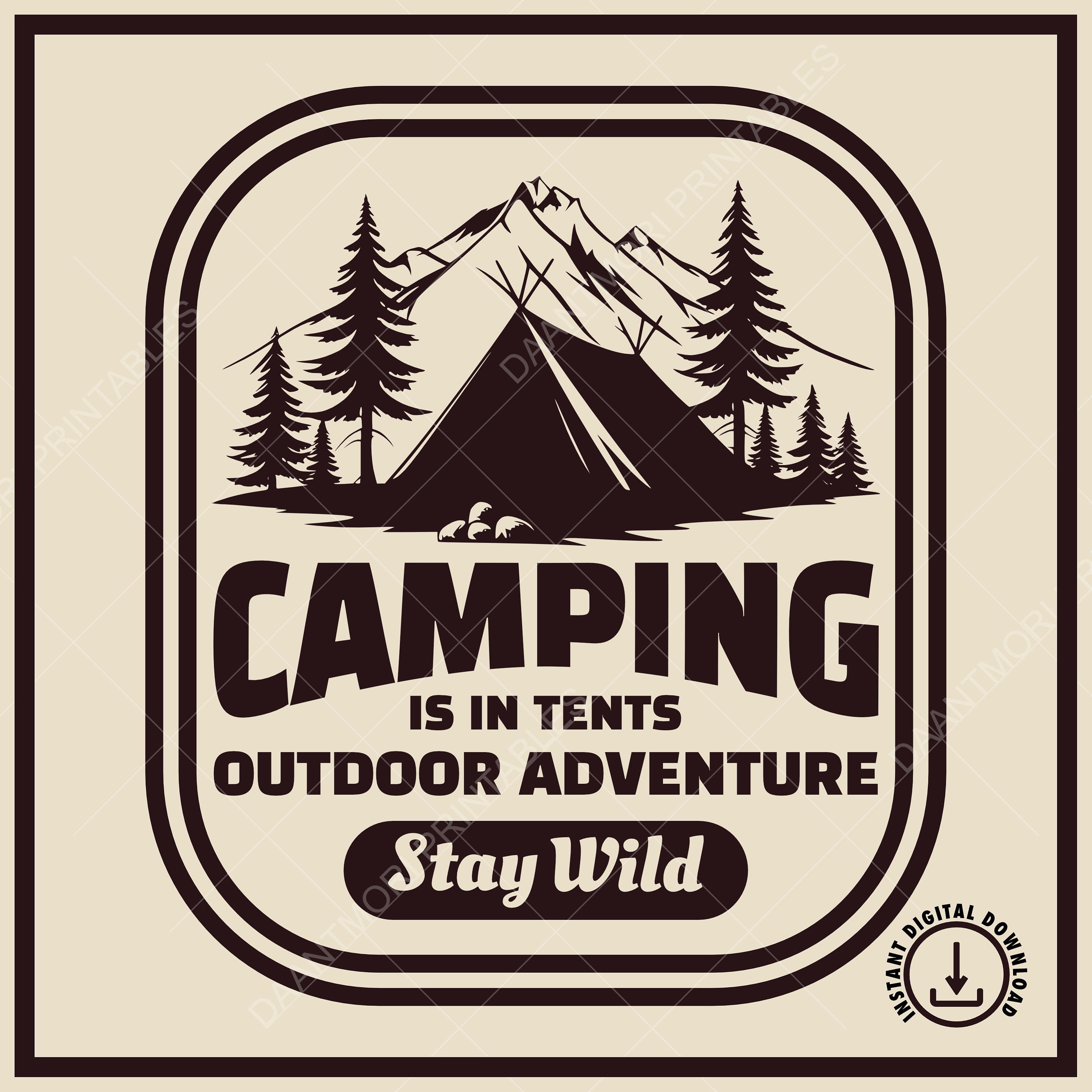 Vintage Camping Logo Bundle, Outdoor Adventure Logo, Camping Badge Logo ...