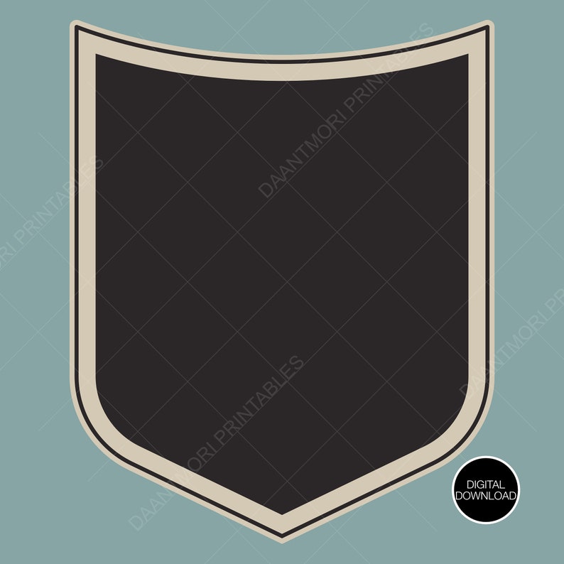 Vintage Shield Badge Logo Bundle, Blank Editable Shield Logo Template ...