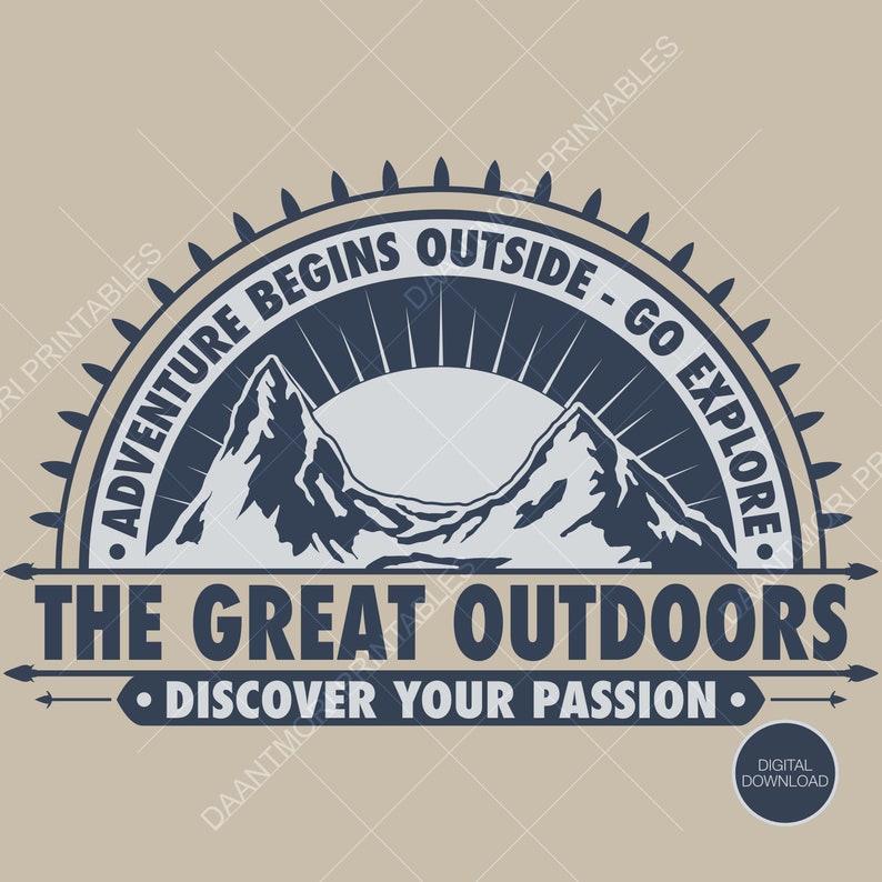 Outdoor Adventure Logo Templates: Hiking, Camping Badge Designs ...