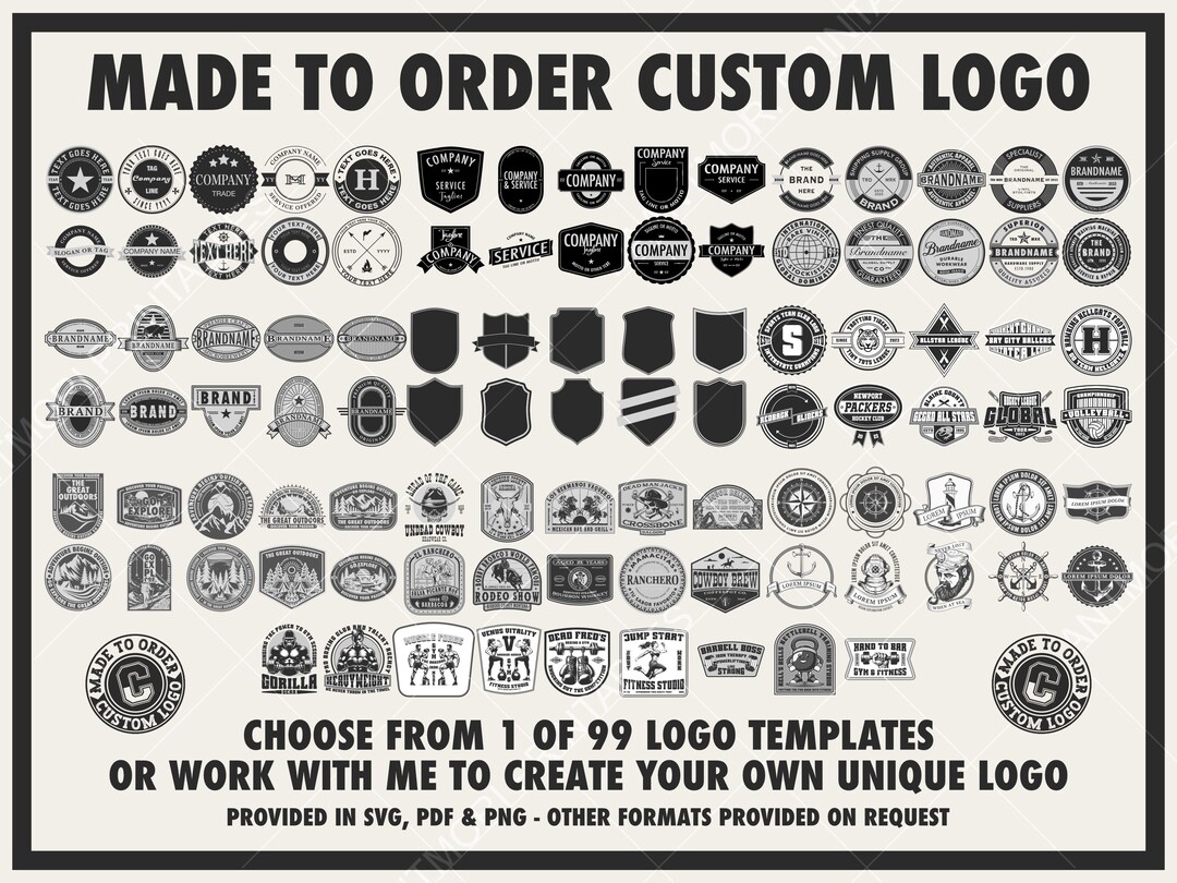Custom Logo Badge, Personalised Company Logo, Made to Order Logo ...