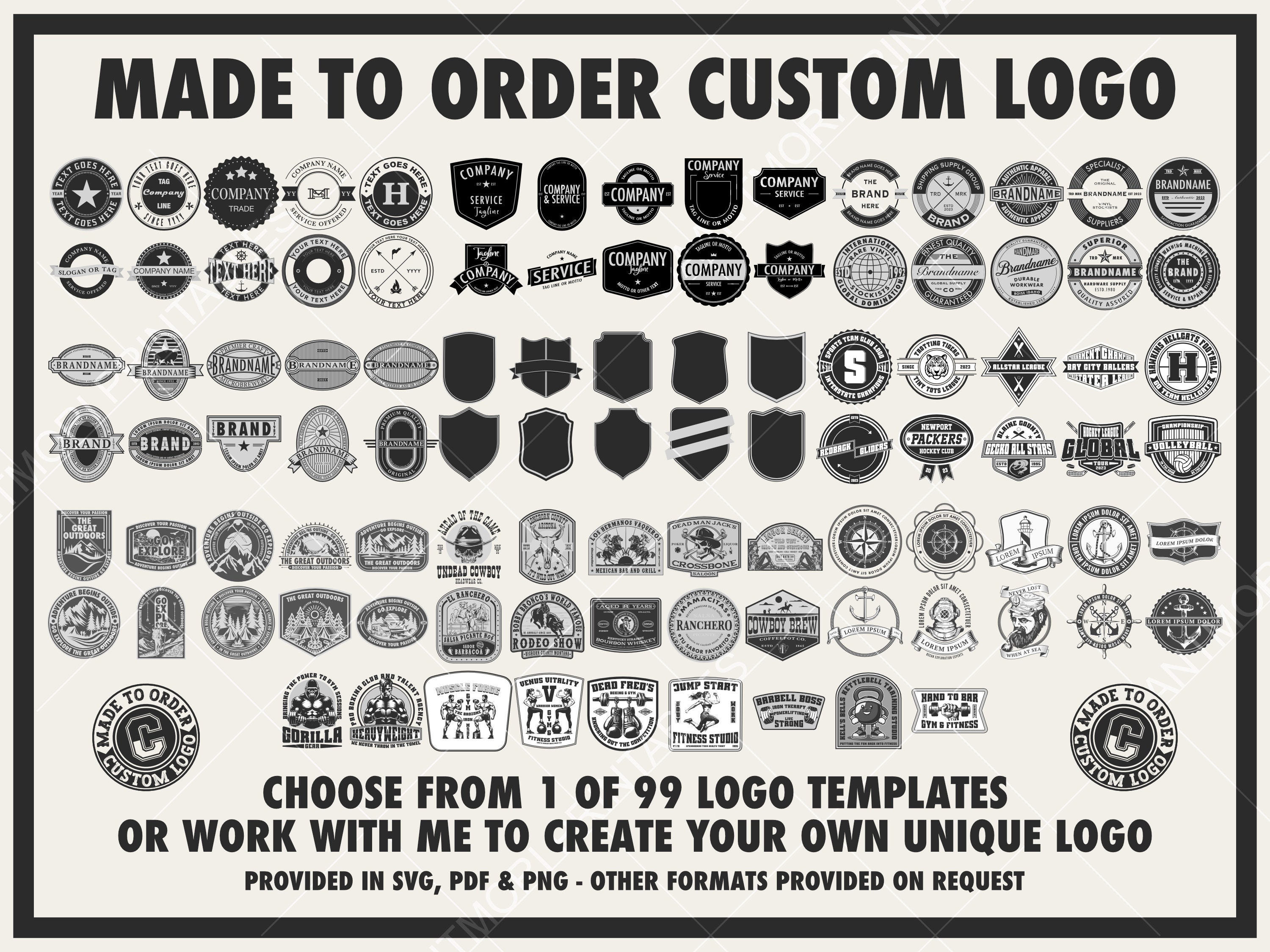 Custom Logo Badge, Personalised Company Logo, Made to Order Logo ...