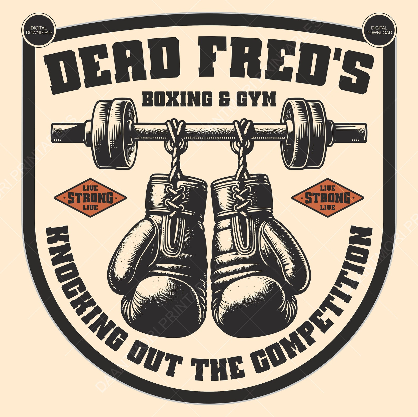 Vintage Gym Logo Bundle, Fitness Logo Design Bundle, Workout Logos ...