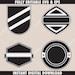 Blank Logo Templates Bundle: DIY Badge & Patch Designs (SVG, EPS ...