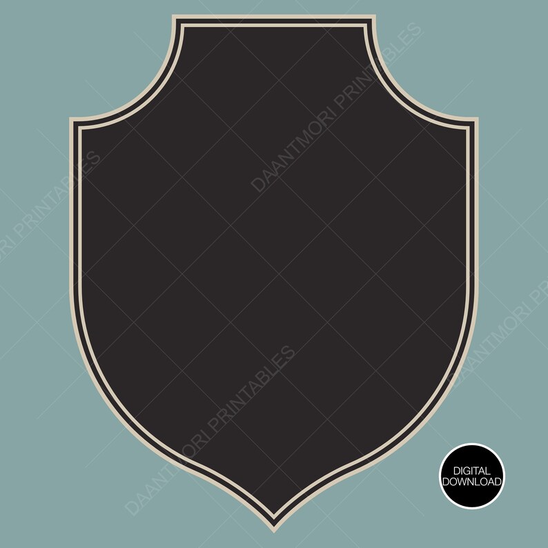 Vintage Shield Badge Logo Bundle, Blank Editable Shield Logo Template ...