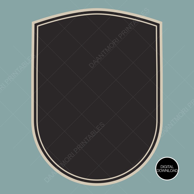 Vintage Shield Badge Logo Bundle, Blank Editable Shield Logo Template ...