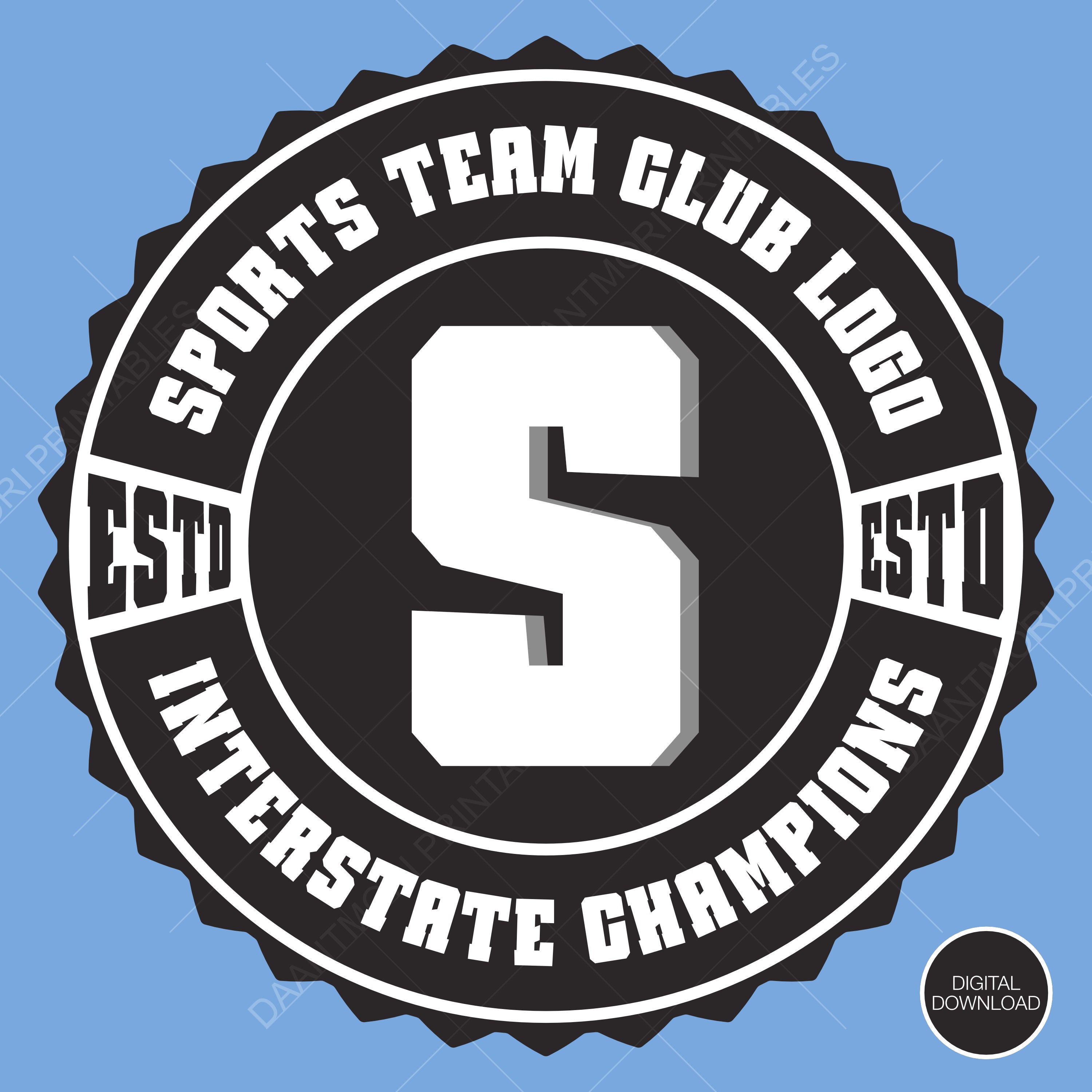 Sports Logo Badge Bundle: Editable Team Emblem Designs (digital ...