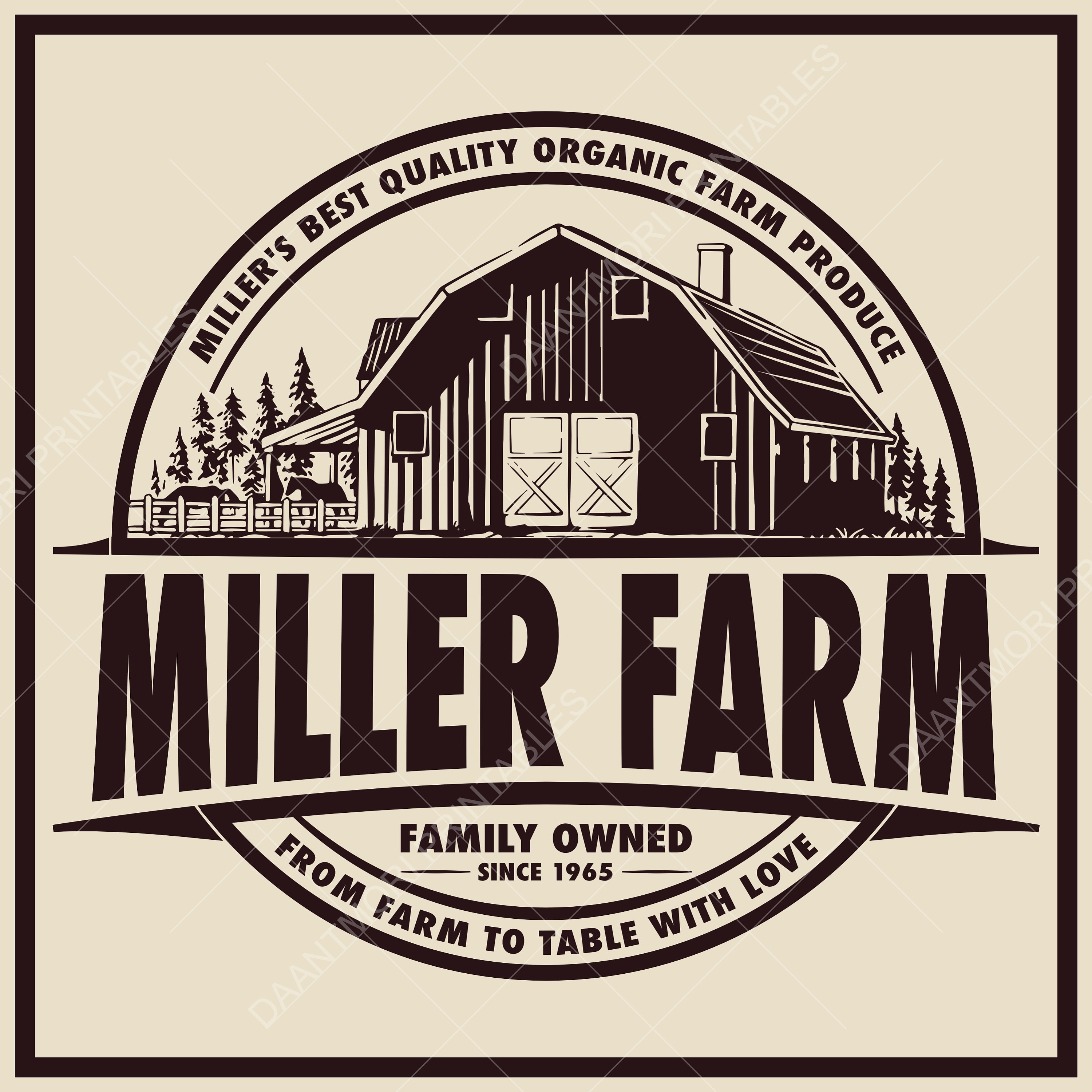 Vintage Farm Logo Bundle: Editable Agriculture Logos (digital Download ...