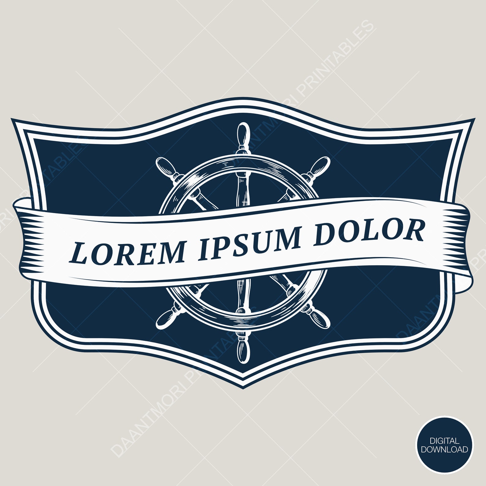 Nautical Logo Templates: Editable Marine SVG Bundle (digital Download ...