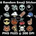 Emoji Sticker Bundle PNG, Emoji Sticker Pack Collection, Cute Icon ...